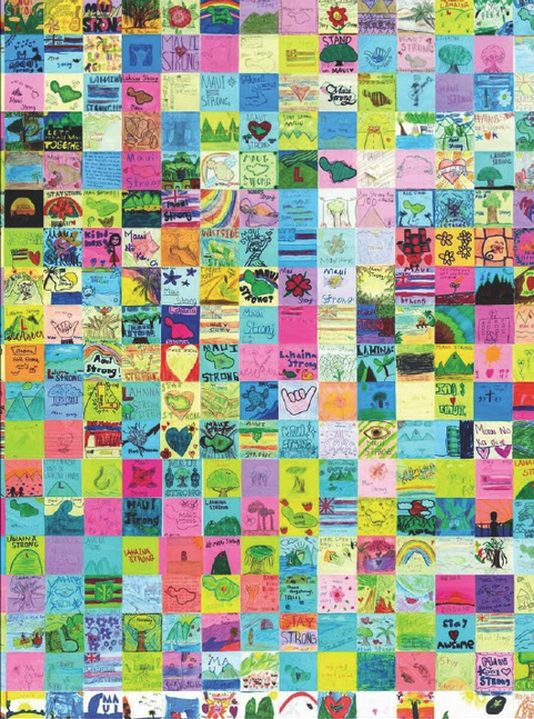 Student art on Lahaina dust fencing removed to allow sewerline, housing ...